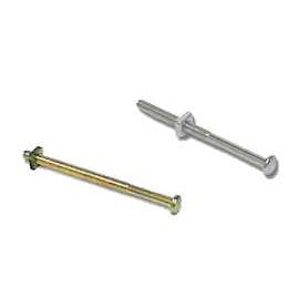 2 Inch Short Chrome or Brass Bolts & Nuts for Glass Knobs (Several Fin ...