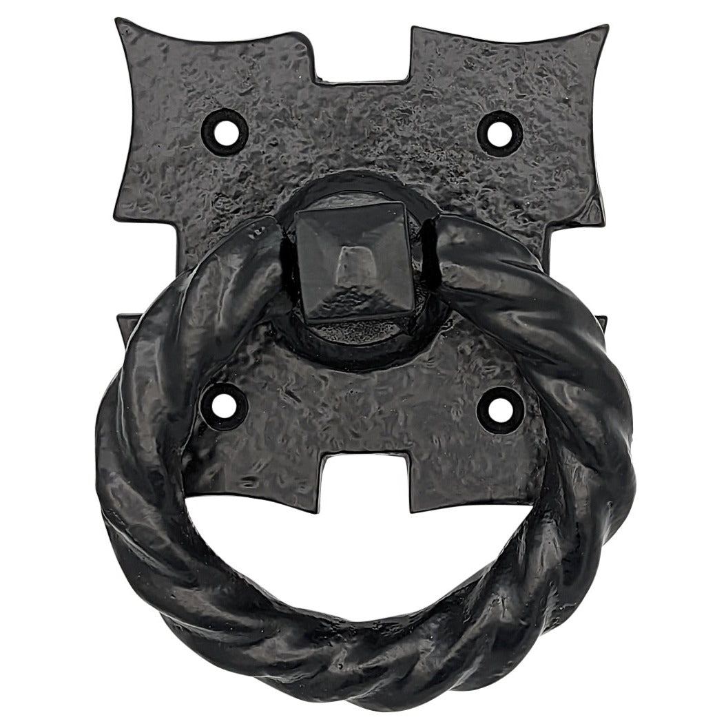 4 1/8 Inch Solid Black Iron Medieval Style Door or Drawer Pull – Copper ...